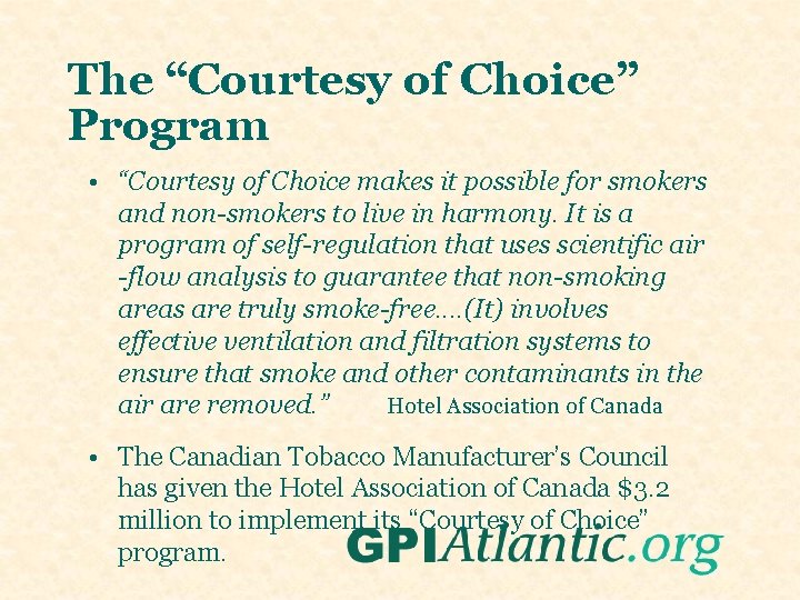 Genuine Progress Index for Atlantic Canada Indice de