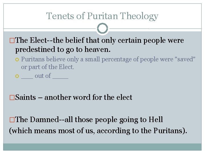 Historical Background of the Puritans A P LANGUAGE