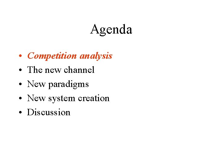 Chapter 2 Preparing the Online Business Agenda Competition