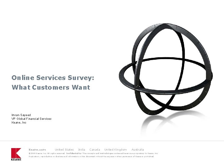 Online Services Survey What Customers Want Imran Sayeed