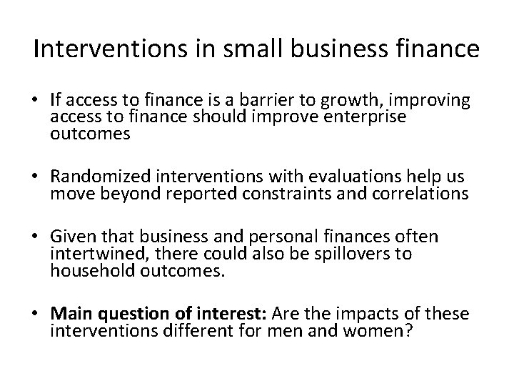 What do we know about gender and private