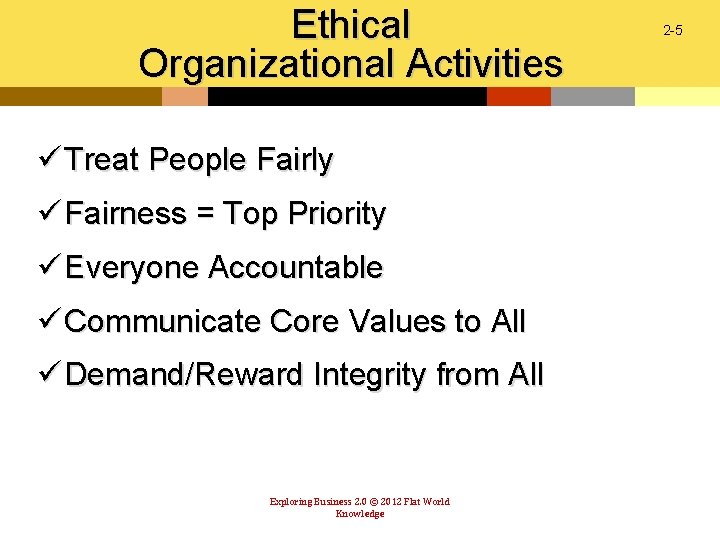 Chapter 2 Business Ethics and Social Responsibility Exploring