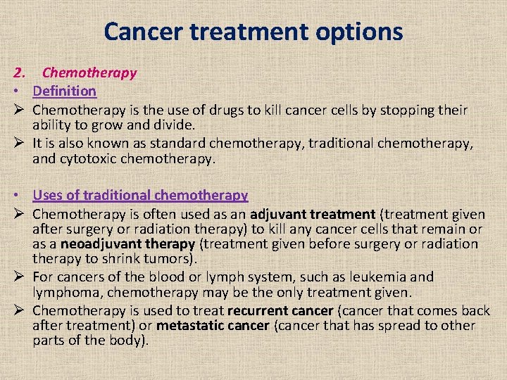 4 Treatments of human cancer Dr Ayat B