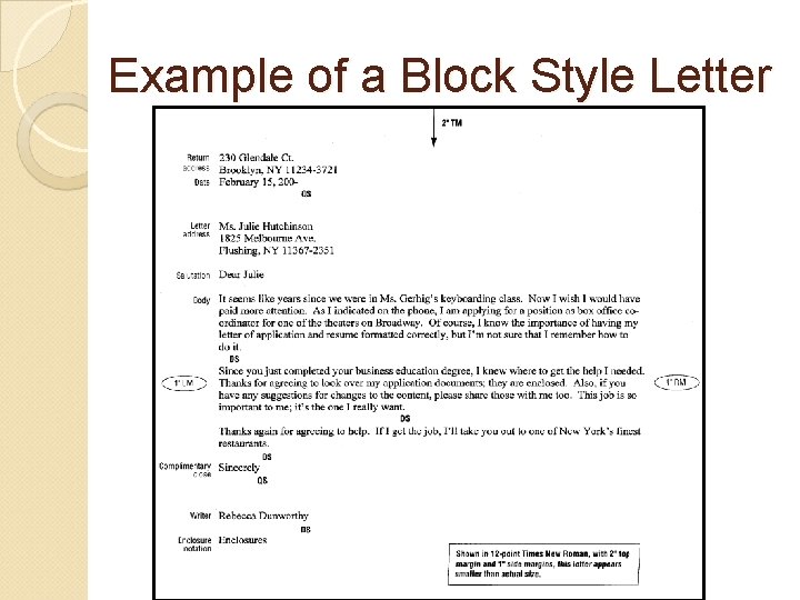 Letters Objective 4 04 Apply correct letter formats