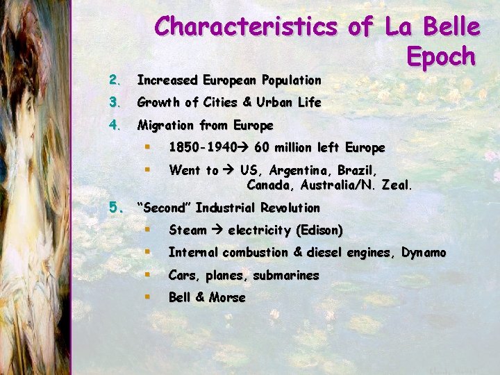 La Belle Epoque 1871 1914 The Beautiful Era