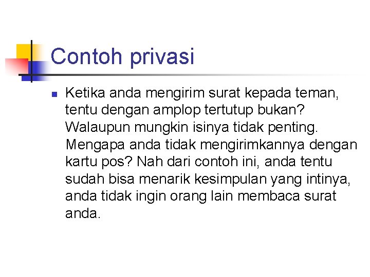 Privacy dan kebebasan dan keterbukaan informasi publik Fathiah