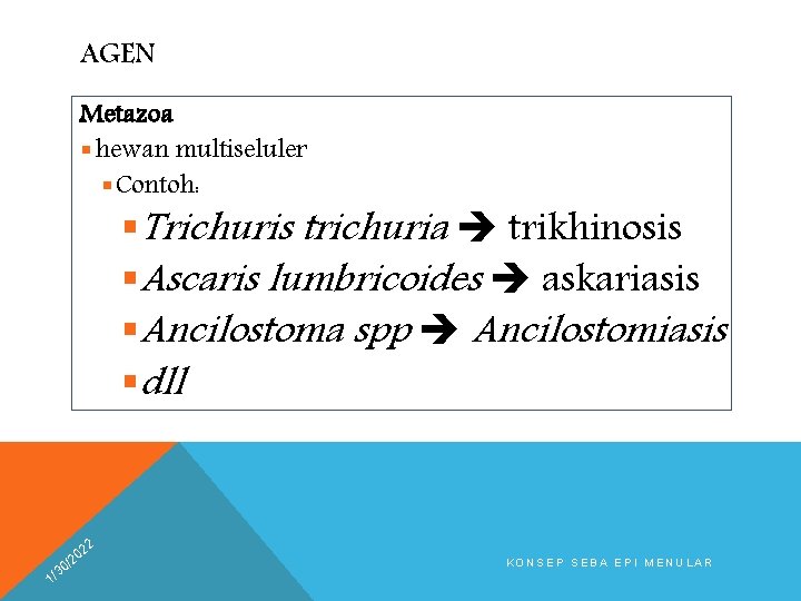 KONSEP PENYEBAB PENYAKIT DALAM EPIDEMIOLOGI CAUSAL INFERENCE MUGI