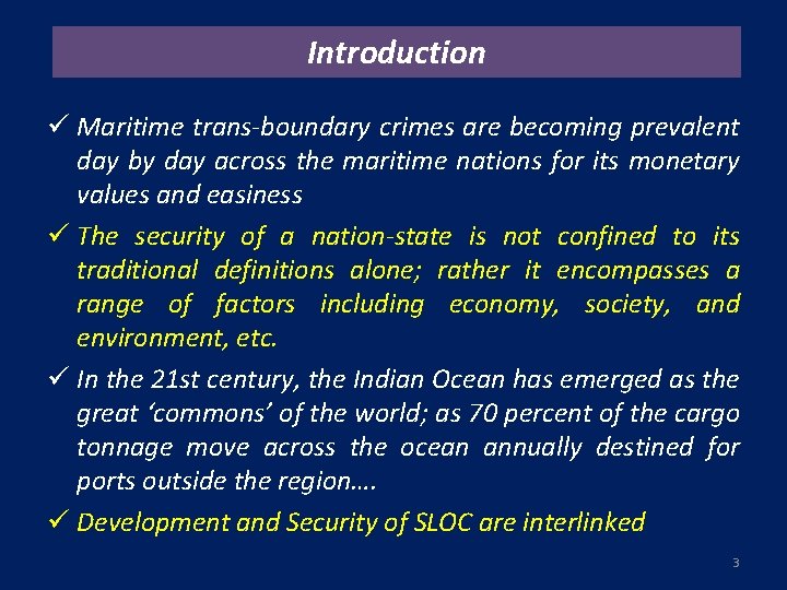 Maritime Transboundary Crime and Its Impact on the