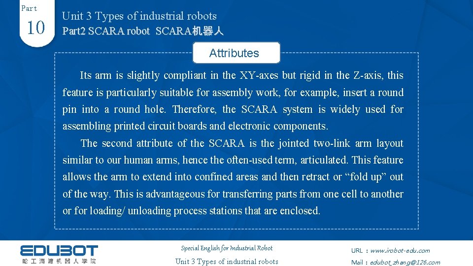 Special English for Industrial Robot URL www irob