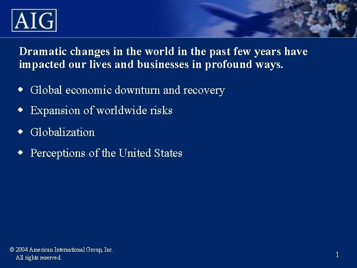Confidential Global Risk Assessment The World at Risk