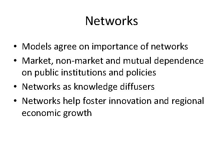 Exploring Innovation in Corner Brook Assessing its networks