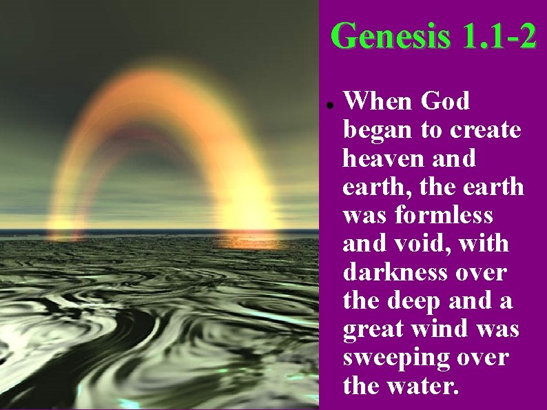 People Are More Important Than Things Genesis 1