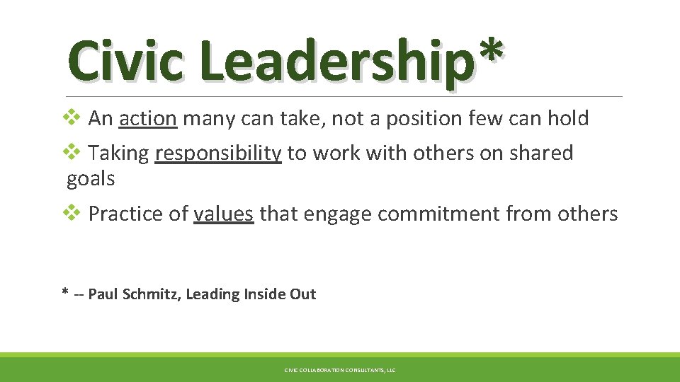 Leading Without Authority STRENGTHENING YOUR COLLABORATIVE CIVIC LEADERSHIP