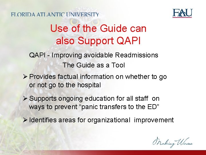 How to Implement The Decision Guide This presentation