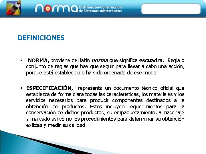 Normas de Distribucin Construccin de Sistemas Subterrneos Vamos