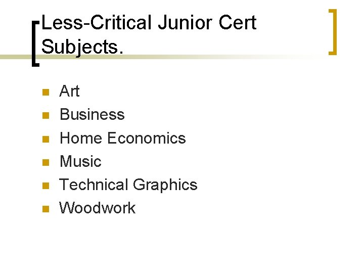 Subject Choice Junior Cycle 20202021 1 2 Pat