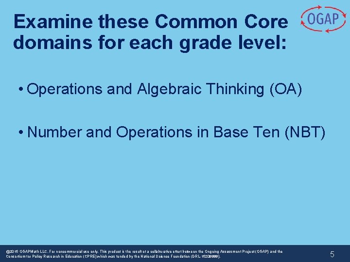 Addition and Subtraction in the Common Core 2016
