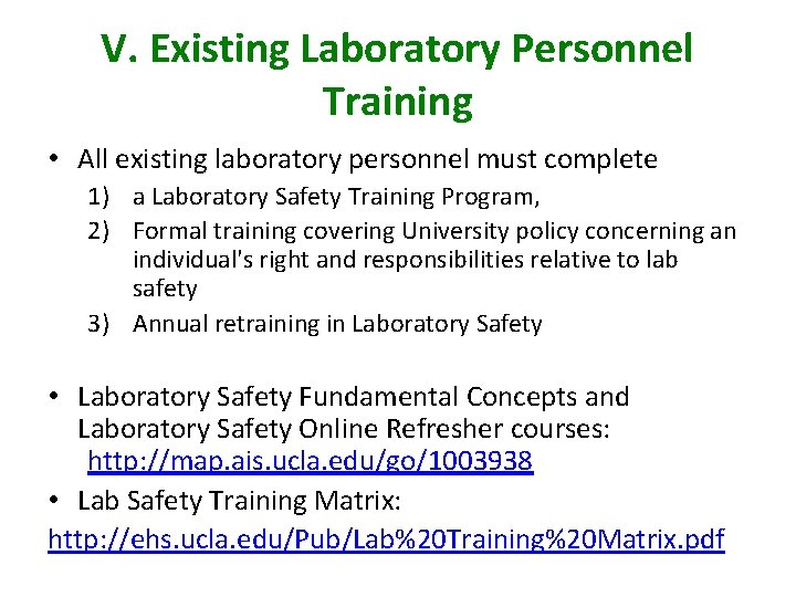 SAFETY REQUIREMENTS UCLA DEPARTMENT OF CHEMISTRY AND BIOCHEMISTRY