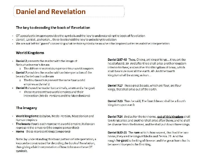 Daniel Revelation The connection Daniel 8 3 4