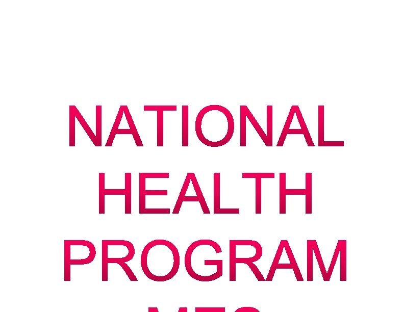 Outline of Presentation Introduction Classification of National Health