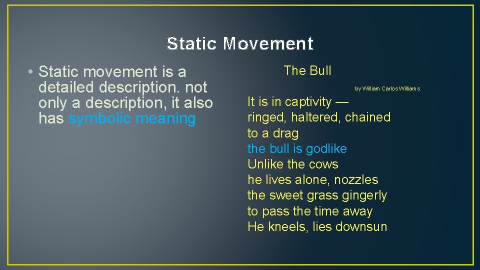 Movement In Poem Movement in Poetry Bach 1972