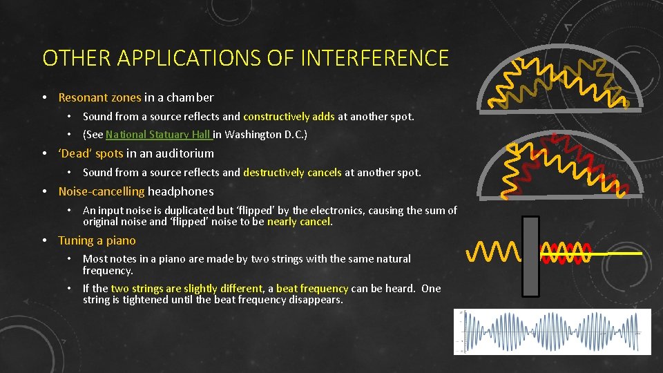 INTERFERENCE AND RESONANCE PES 1000 PHYSICS IN EVERYDAY