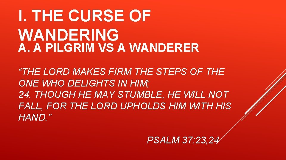 NAVIGATING TOWARD OUR DESTINY PART I THE CURSE