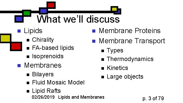 Lipids Membranes Andy Howard Biochemistry Lectures Spring 2019