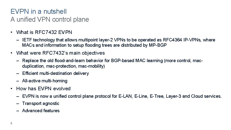 BESS work on control planes for DC overlay