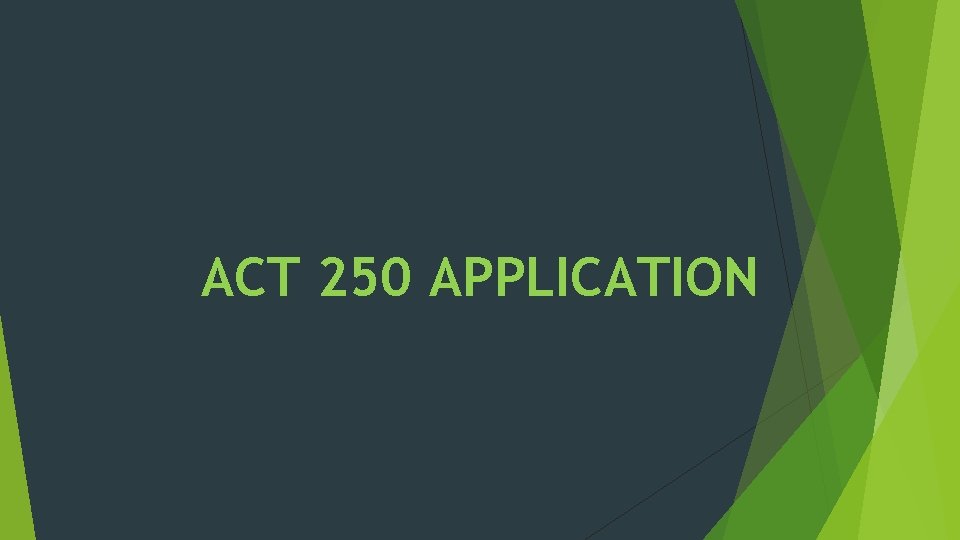 Natural Resources Board Act 250 New Online Application