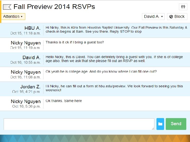 Using Text to Reach Enrollment Completion and Alumni