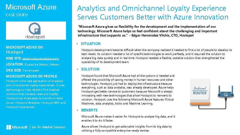 Microsoft Azure CASE STUDY Analytics and Omnichannel Loyalty