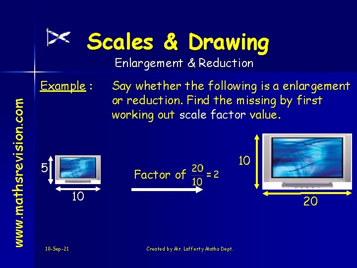 Scales Drawing Enlarge Reduce Shapes Revise Drawing Triangles