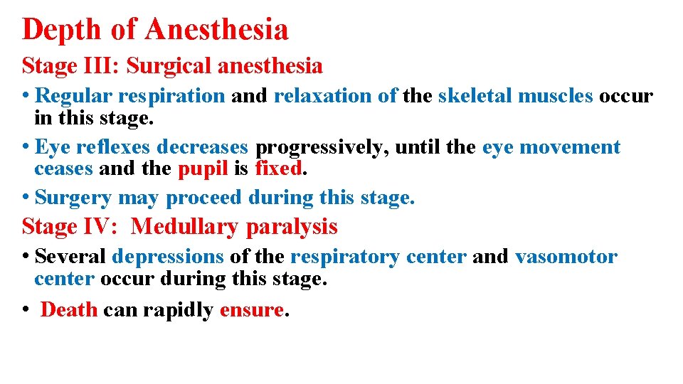 General Anesthetics By Imad M Taj Eldin Faculty