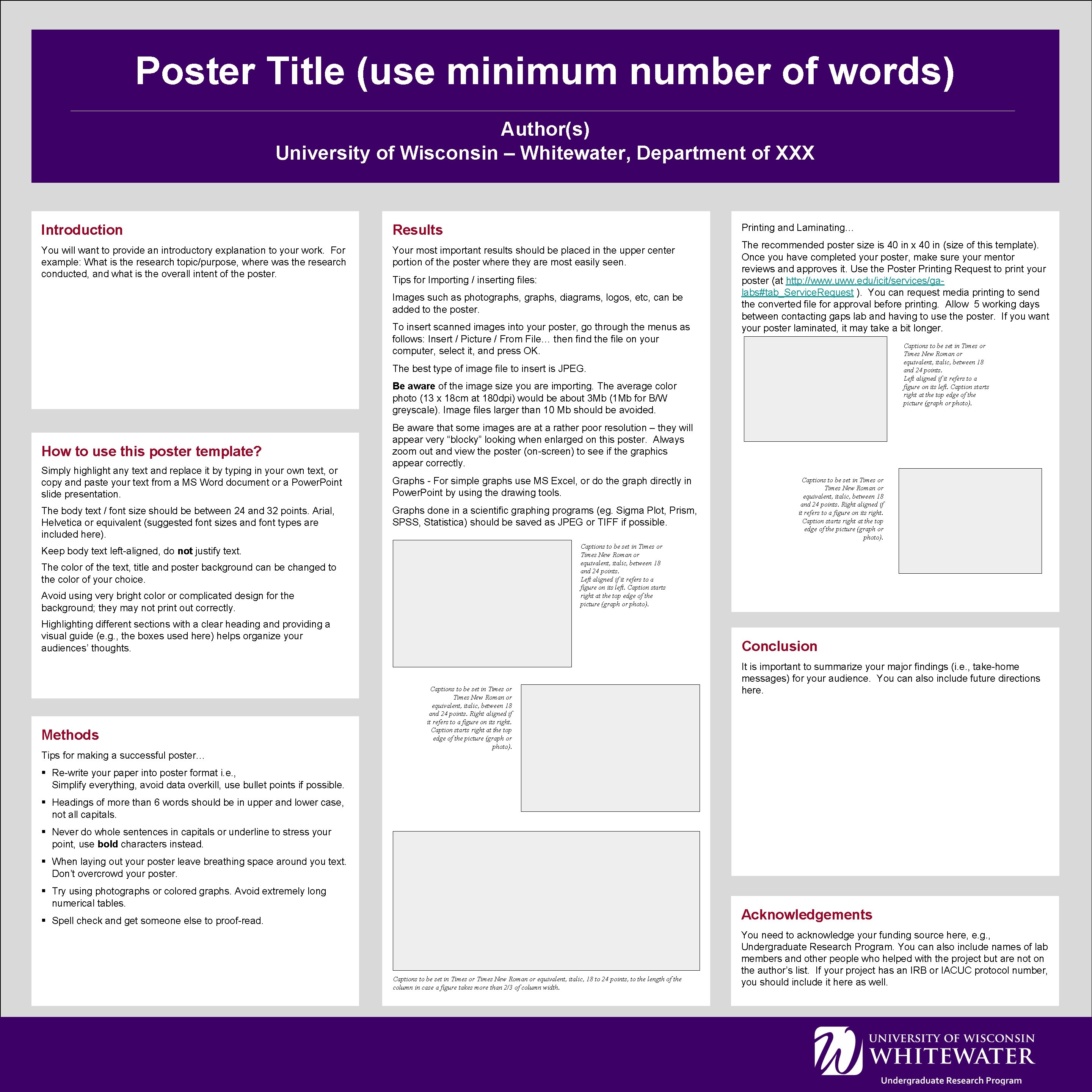 Poster Title use minimum number of words Authors