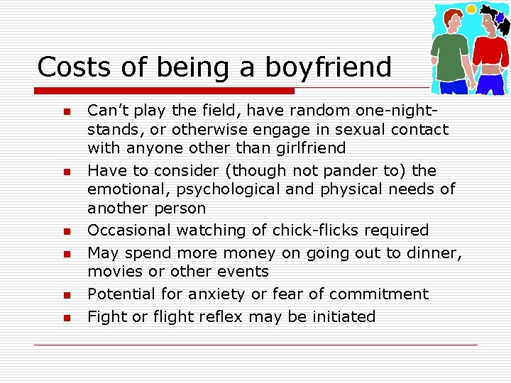 Be my boyfriend Initial Offering Expectations CostBenefit Analysis