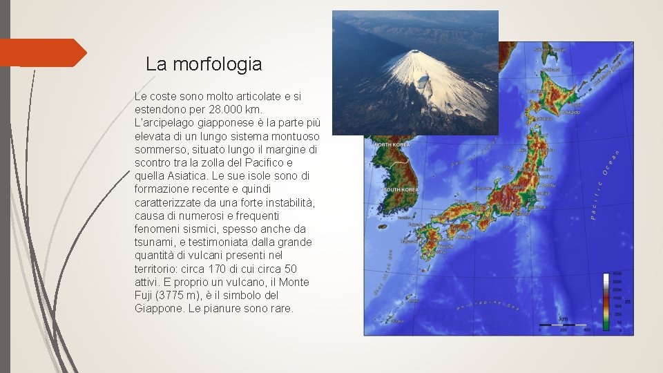 Il Giappone I confini Il Giappone confina a