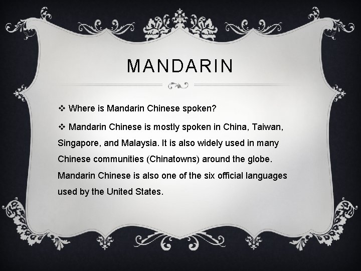 CHINESE WRITING AND LANGUAGE By Sofia Handelman and