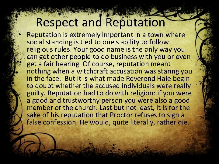 The Crucible Themes and Discussion Guide Speaking and