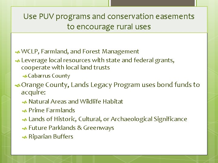 GREEN GROWTH TOOLBOX Wildlife Natural Resource Stewardship in