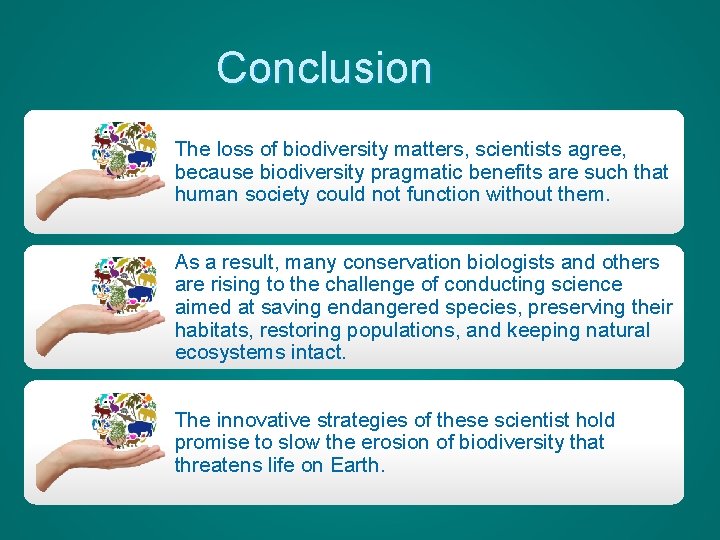 Section 3 Benefits of Biodiversity Does Biodiversity Matter