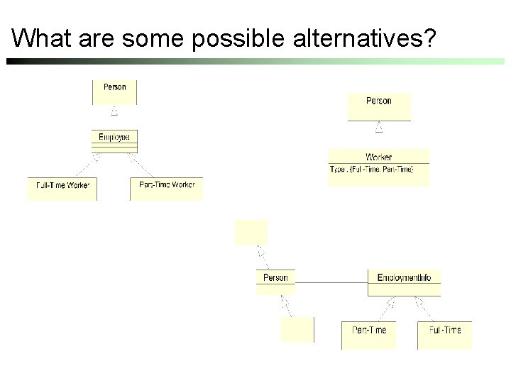 Model Design Alternatives for Supporting Object Conversion in