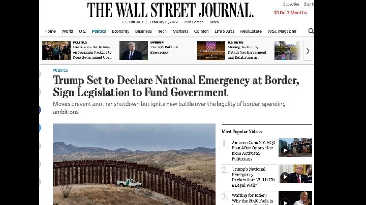 How National Emergencies Work The National Emergency Act