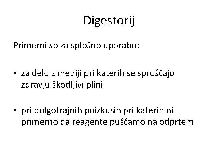 LABORATORIJSKI INVENTAR IN STEKLOVINA Laboratorijski inventar in steklovina