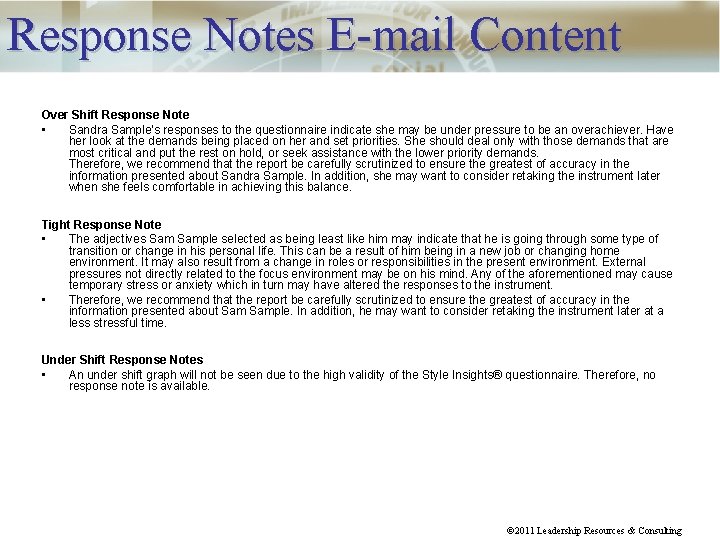 Behavioral Styles DISC Presentation Train the Trainer Directions