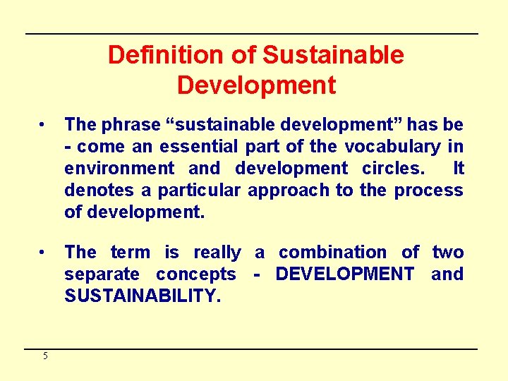 Sustainable Development A Context Direction 1 Sustainable Development