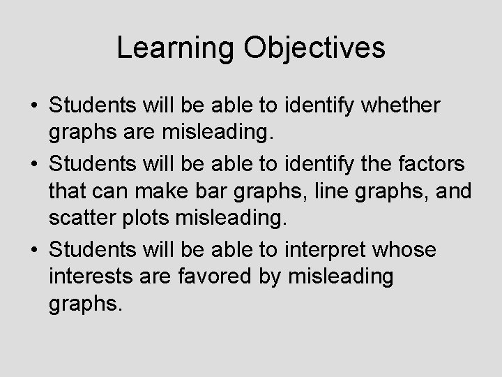 MISLEADING GRAPHS Powerpoint by Leah Montange Lesson by