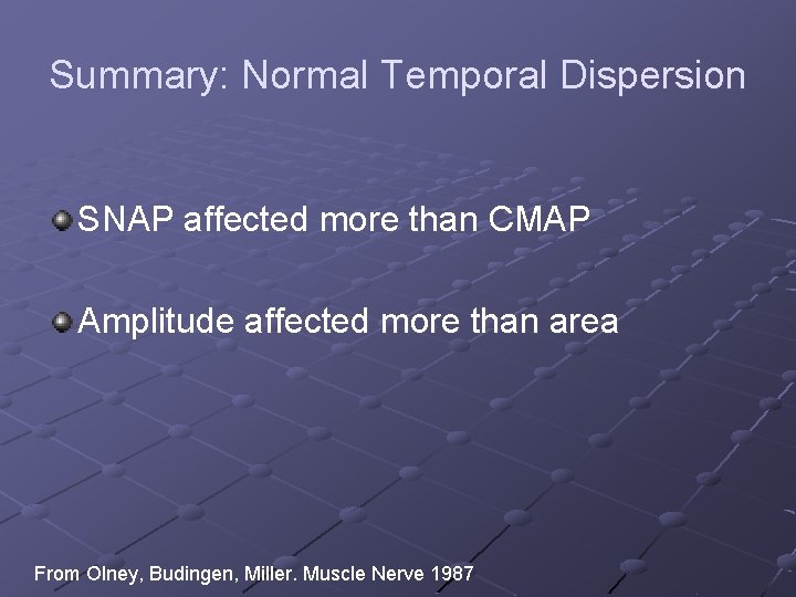 Electrophysiology of Conduction Block and Temporal Dispersion PGY3