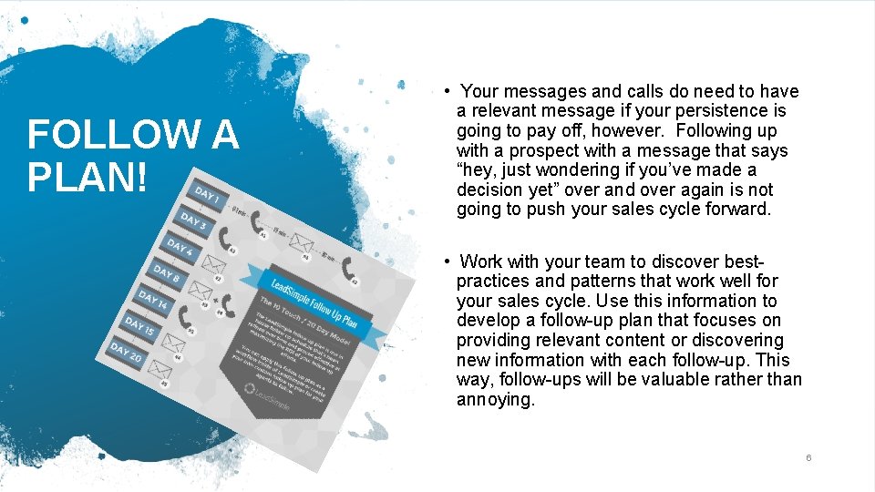 MASTERING THE FOLLOWUP A 4 WEEK GUIDE WEEK