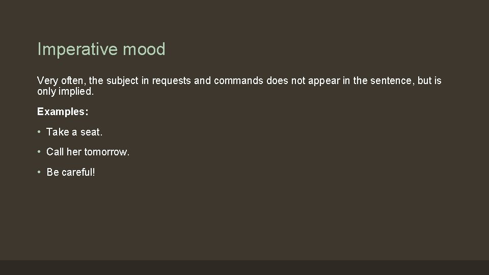 Grammar Moods of Verbs Module 3 Proofreading Prepared